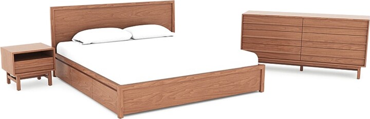 EQ3 Bernia 3pc Bedroom Set (Full Storage Bed + Dresser + Open Nightstand) - ShopStyle