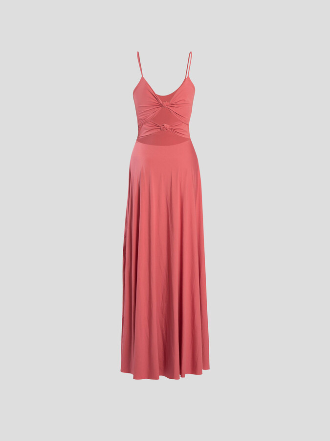 Maygel Coronel Sol Rose Pink Reversible Twist Maxi Dress - ShopStyle
