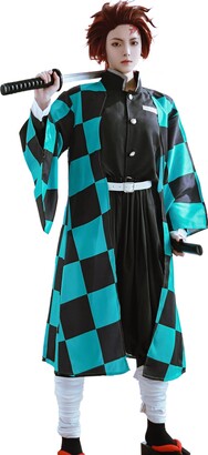 NSPSTT Demon Slayer Cosplay Giyuu Costume Anime Tomioka Giyuu Kimono ...