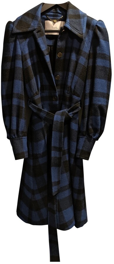 Luella blue Wool Coats - ShopStyle