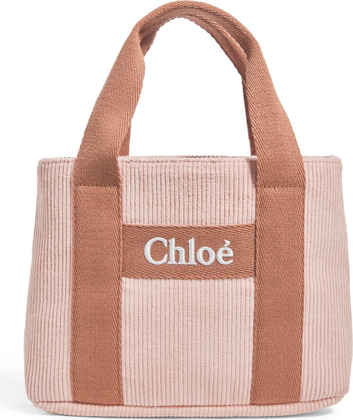 Chloé Children Corduroy Logo Shoulder Bag - ShopStyle