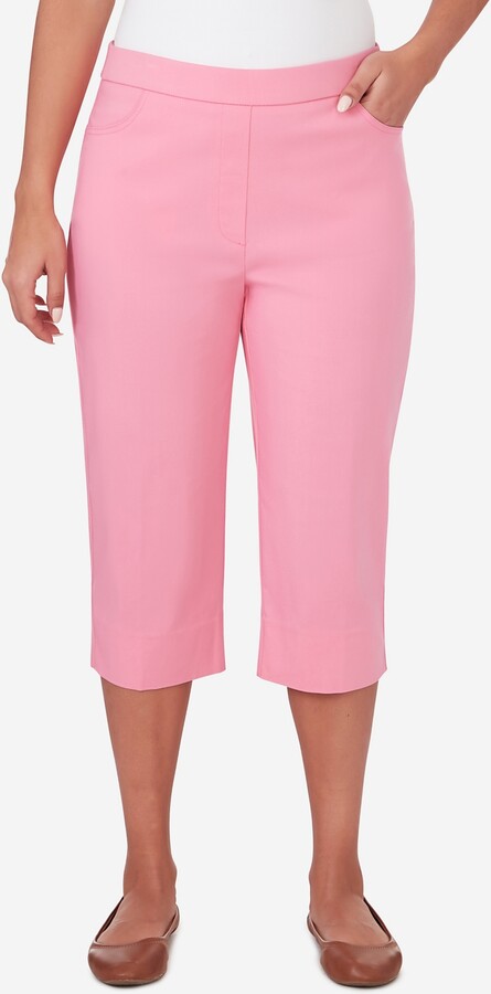 Alfred Dunner Women's Miami Beach Miami Clam digger Pull-On Pants ...