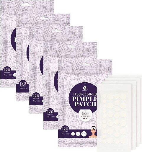 Pursonic Hydrocolloid Pimple Patch, 120-Count, Multi Size Acne Solution ...