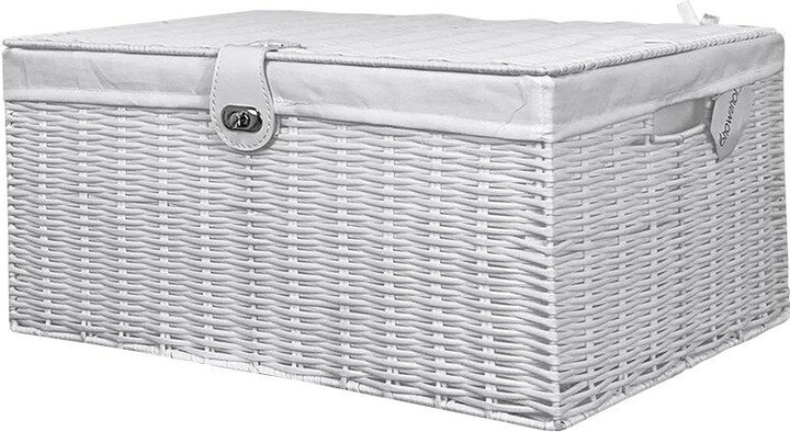 Clarisworld Resin Woven Hamper Basket Storage Chest Trunk Hamper/Kids ...