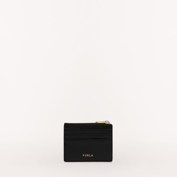 Furla Classic Card Case S Nero Black Andromeda Calf Leather With ...