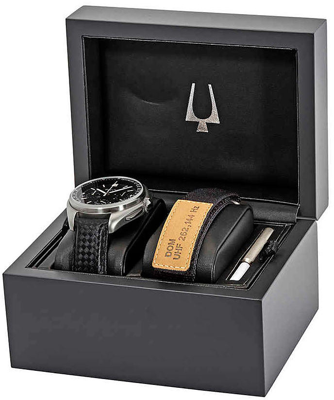 Bulova Special Edition Moon Apollo Lunar Pilot Chronograph Black Dial ...