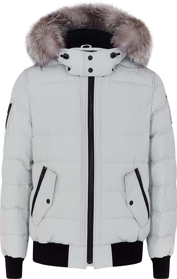 Moose Knuckles Scotchtown Grey Quilted Shell Bomber Jacket - ShopStyle