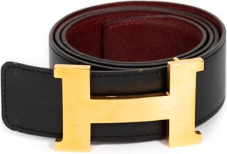 Hermes H leather belt - ShopStyle
