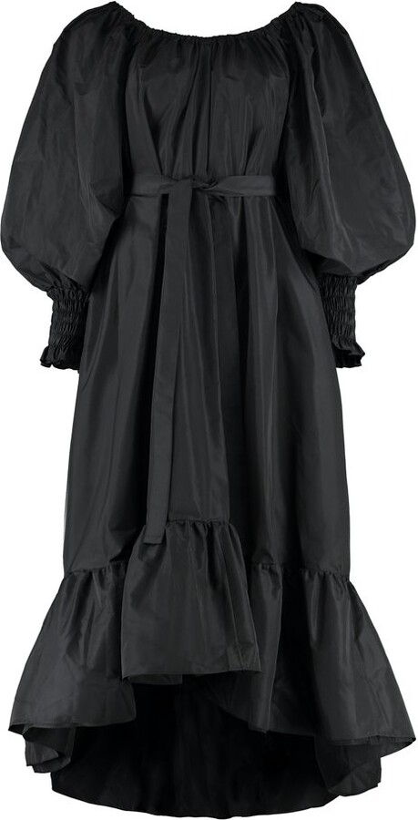 Patou Asymmetric Hem Puff Sleeved Maxi Dress - ShopStyle