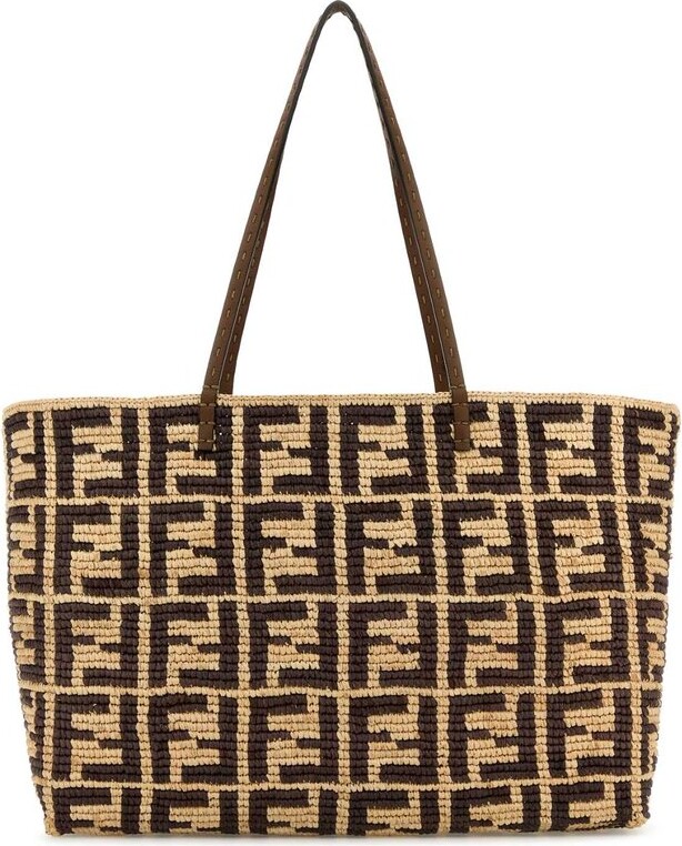 Fendi Large Roll FF Crochet Tote Bag - ShopStyle