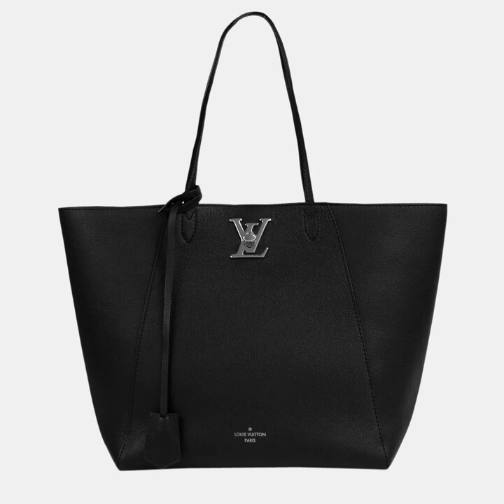 Louis Vuitton Cabas Lock me Tote bag in Black Leather - ShopStyle