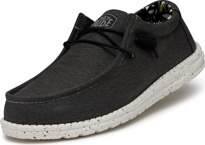 Hey Dude Men's Wally Stretch Canvas Moc Toe Shoes - ShopStyle