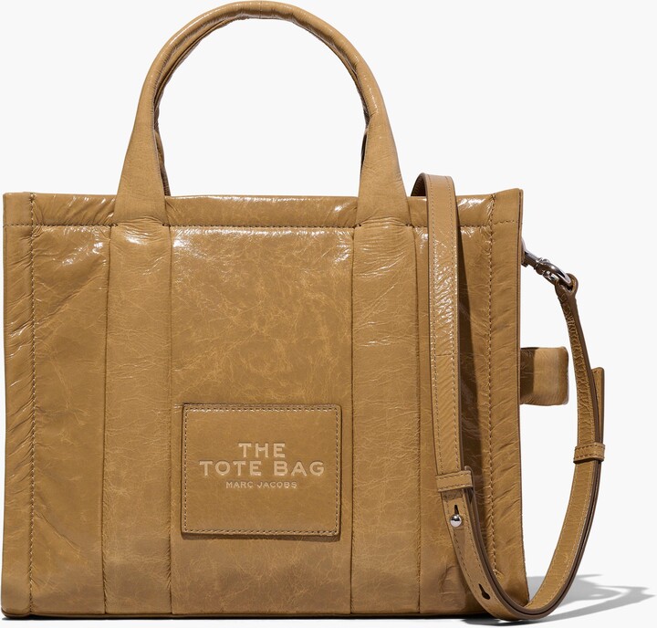 Marc Jacobs The Shiny Crinkle Medium Tote Bag - Light Brown - ShopStyle