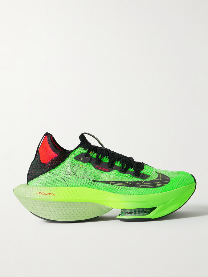 Nike Running Alphafly 2 Rubber-Trimmed Atomknit Running Sneakers ...