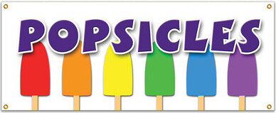 SignMission Popsicles Banner Sign - ShopStyle Lanterns & Lamps