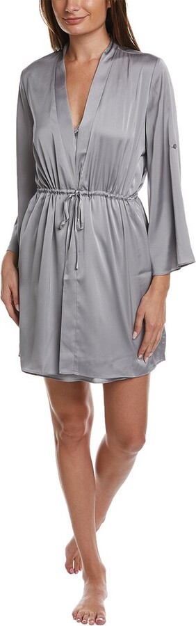 Flora Nikrooz Solid Luxe Woven Wrap Robe - ShopStyle