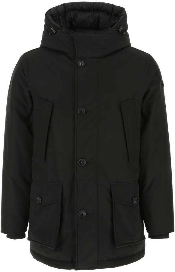 Woolrich Hooded Down Jacket - ShopStyle Outerwear