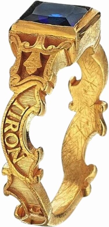 Tiron Women's Gold / Blue Elizabeth Ring - Limited Edition - ShopStyle