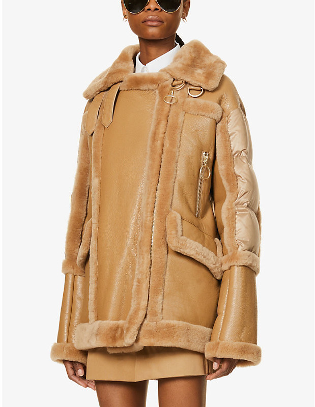 Nicole Benisti Montmartre shearling and shell-down jacket - ShopStyle ...