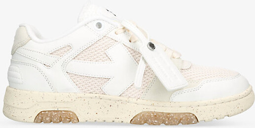 Off-White Mens White/oth Out of Office Leather Low-top Trainers ...