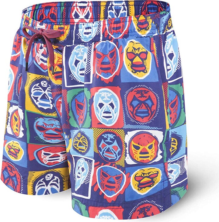 SAXX Underwear Co. Swim Shorts – Cannonball 2N1 Long Swim Trunks with ...