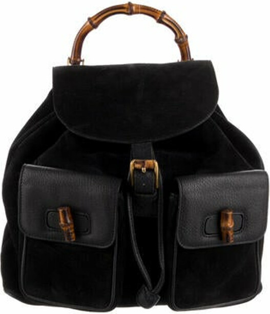 Gucci Bamboo Suede Backpack - ShopStyle