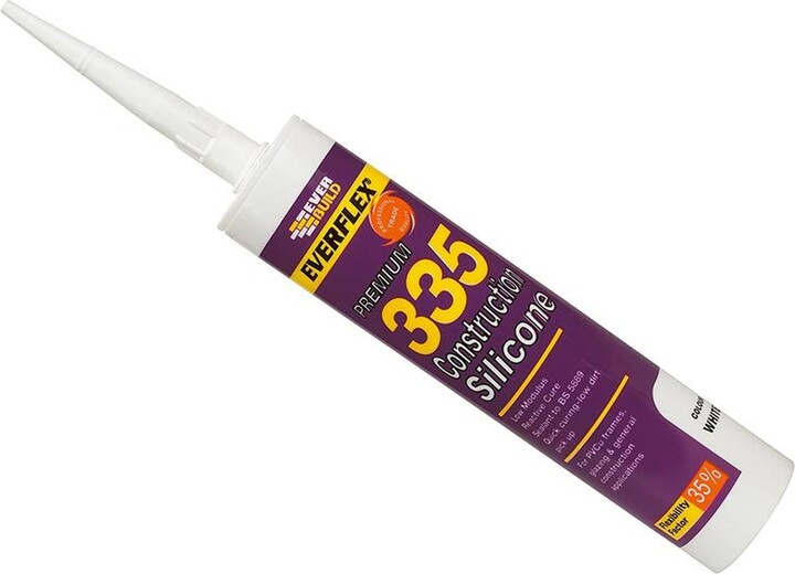 Everbuild 335 Construction Silicone White 295Ml - ShopStyle Decor