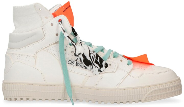 Off-White Off Court Leather High-top Sneakers - ShopStyle