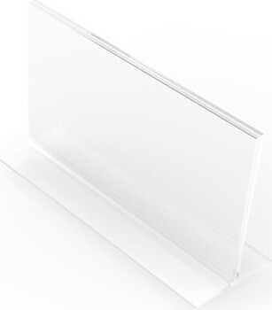 FixtureDisplays 11X8.5" Clear Polystyrene Sign Holder Picture Frame ...