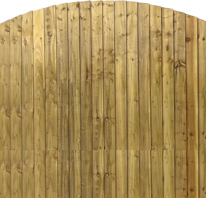 SHEDS AND FENCE LTD Feather Edge Fence Panel with Dome Top 6 x 4 (Feet ...