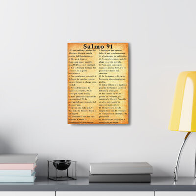 Ophelia & Co. Scripture Walls Salmo 91 Oro Psalm 91 Spanish Gold Bible ...