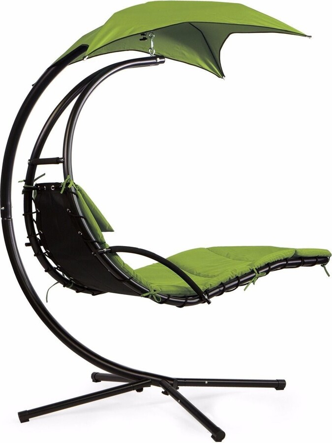 Global Pronex Floating Chaise Lounge Outdoor Hanging Hammock Patio ...