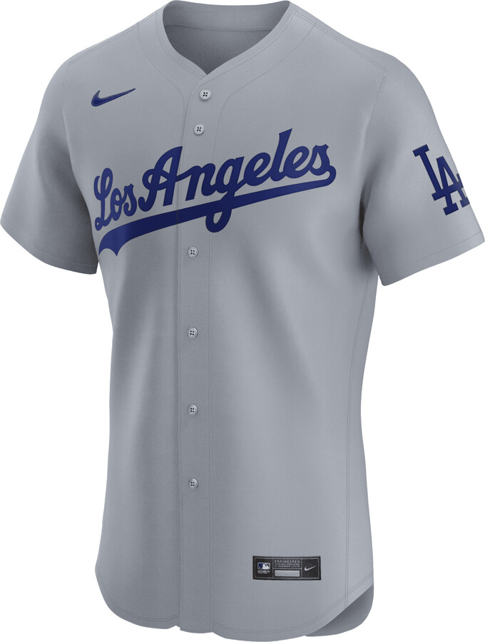 Nike Los Angeles Dodgers Men's Dri-FIT ADV MLB Elite Jersey in Grey ...