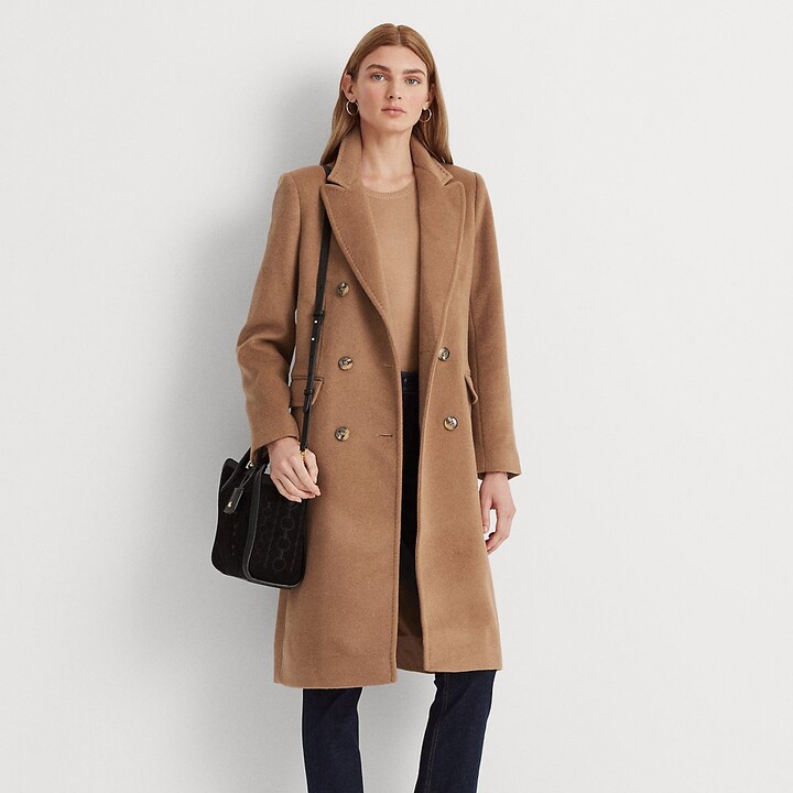 Lauren Ralph Lauren Ralph Lauren Double-Breasted Wool-Blend Reefer Coat ...