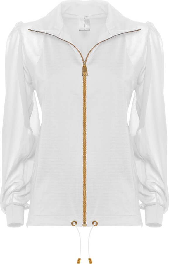 Antoninias Elegant Panacea Tracksuit Jacket With Golden Details And ...
