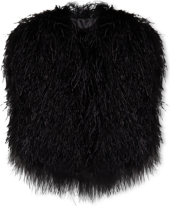 Dolce & Gabbana Feather Vest, , - Black - ShopStyle