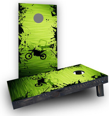 Custom Cornhole Boards Motocross / Dirt Bike Themed Light Weight ...