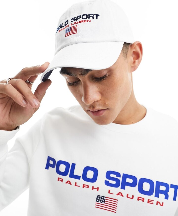 Polo Ralph Lauren Capsule logo twill baseball cap in white - ShopStyle Hats