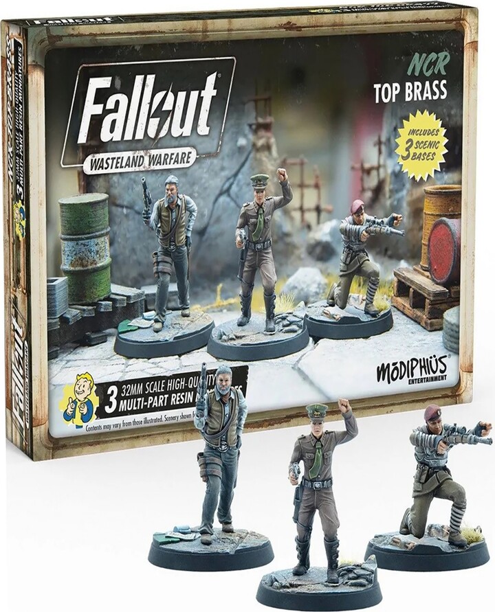 Modiphius Fallout Wasteland Warfare Ncr Top Brass Role Playing Game 3 ...