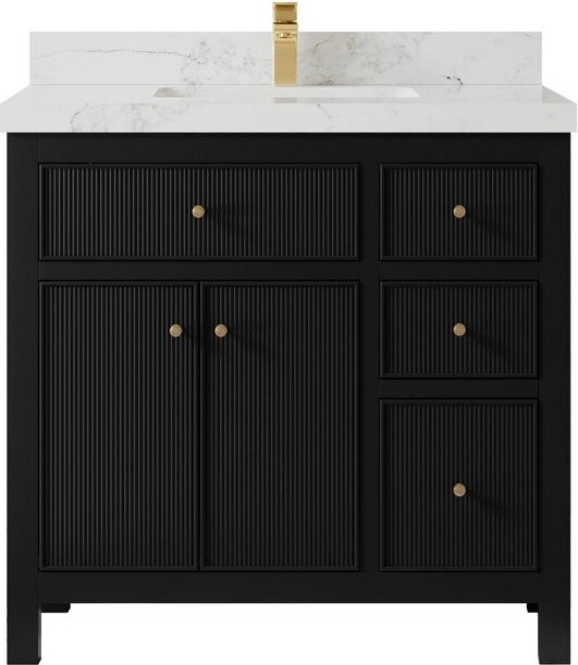 Willow Collections 36 in W x 22 in D Sonoma Center Sink Free Standing ...