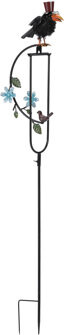 Arlmont & Co. Metal Crow Balancer Kinetic Garden Stake Outdoor Yard Art ...