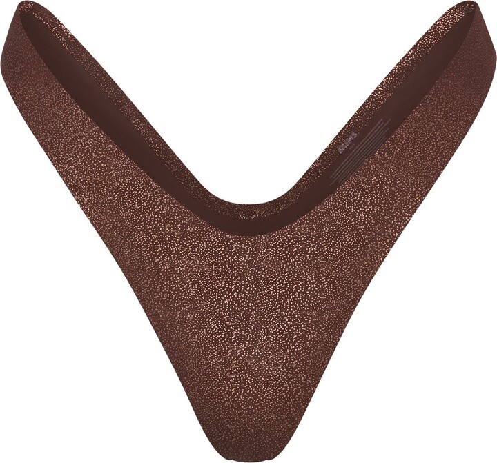 Naked Shine Dipped V Thong | Cocoa - ShopStyle