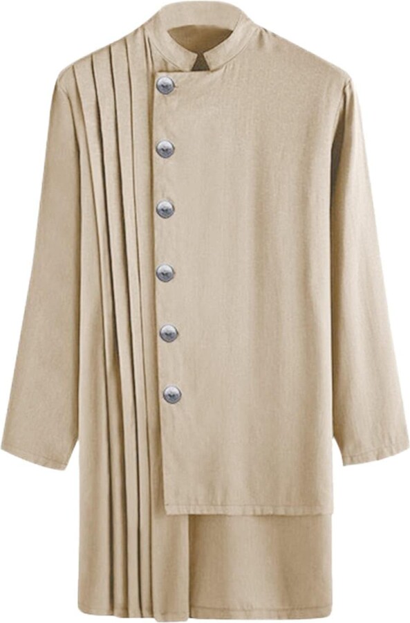 MODSGUE Muslim Robe Men's Middle East Dressing Gown Ethnic Thobe Saudi ...