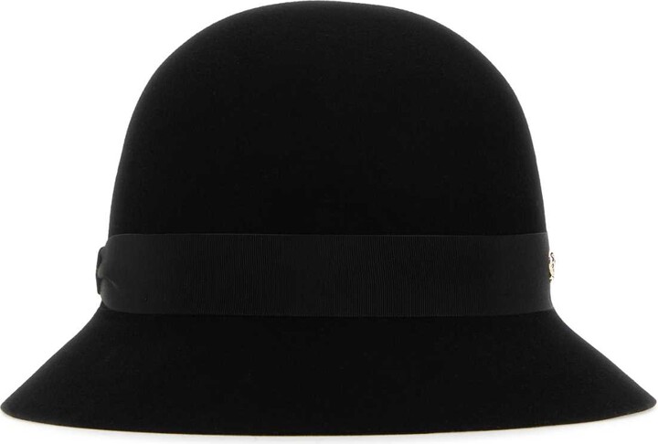 Helen Kaminski Black Felt Ella Conscious Bucket Hat - ShopStyle