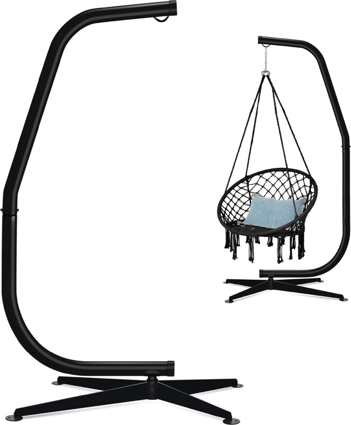 Best Choice Products Metal Hanging Hammock C-Stand for Chair/ Weather ...