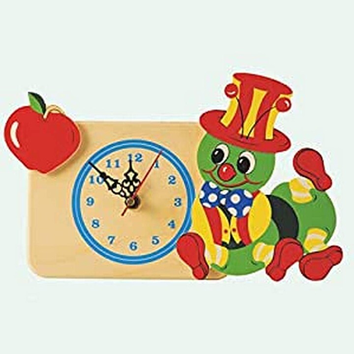 Dida - Kids' Room Table Clock - Caterpillar and Apple - ShopStyle Decor