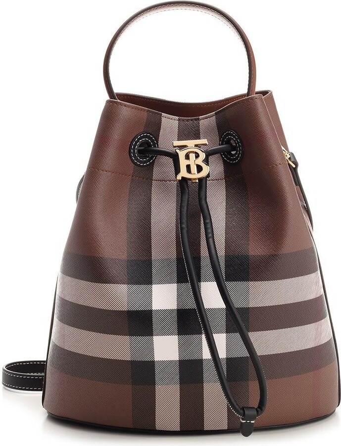 Burberry Pvc Tartan Bucket Bag - ShopStyle