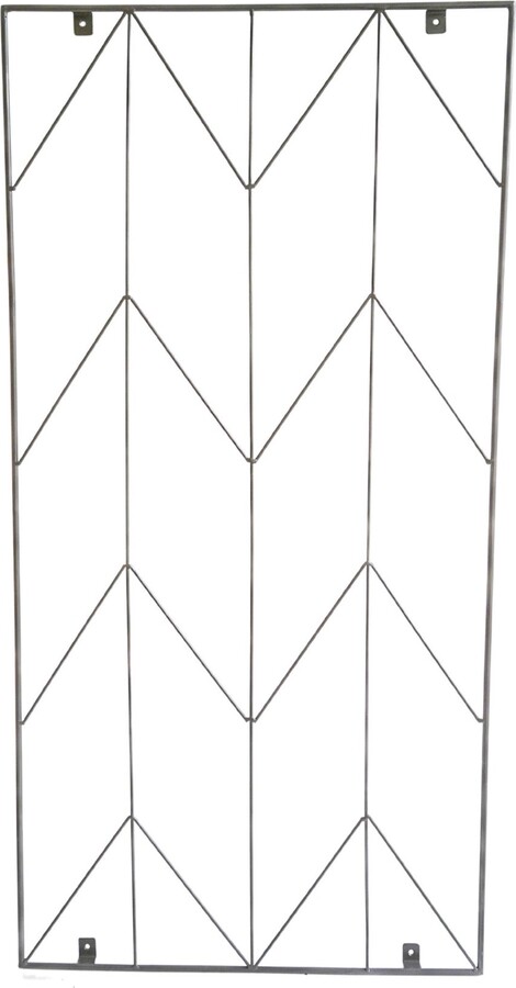 Ivyline Outdoor Herringbone Trellis Zinc - ShopStyle Garden Decor