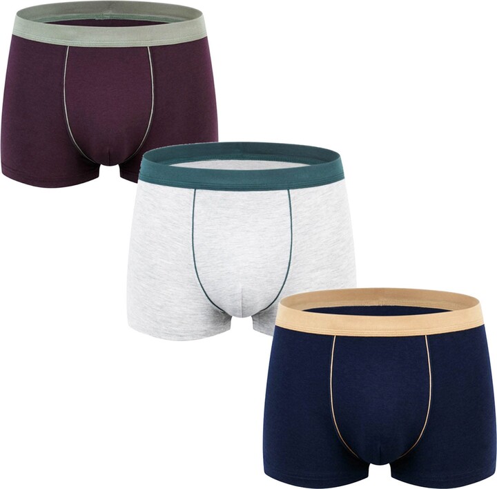 Yoomoo Big and Tall Men's Underwear Boxer Briefs Extra Large for 195 ...