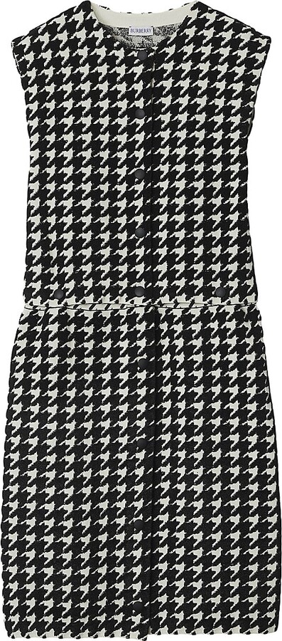 Burberry Houndstooth Sheath Minidress - ShopStyle